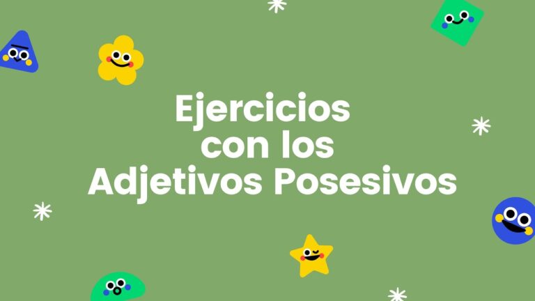 Ejercicios de posesivos en inglés para niños