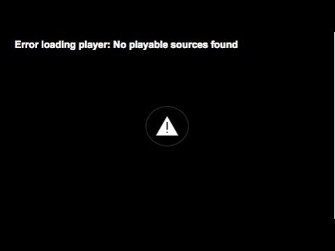 Qué significa "no playable sources found