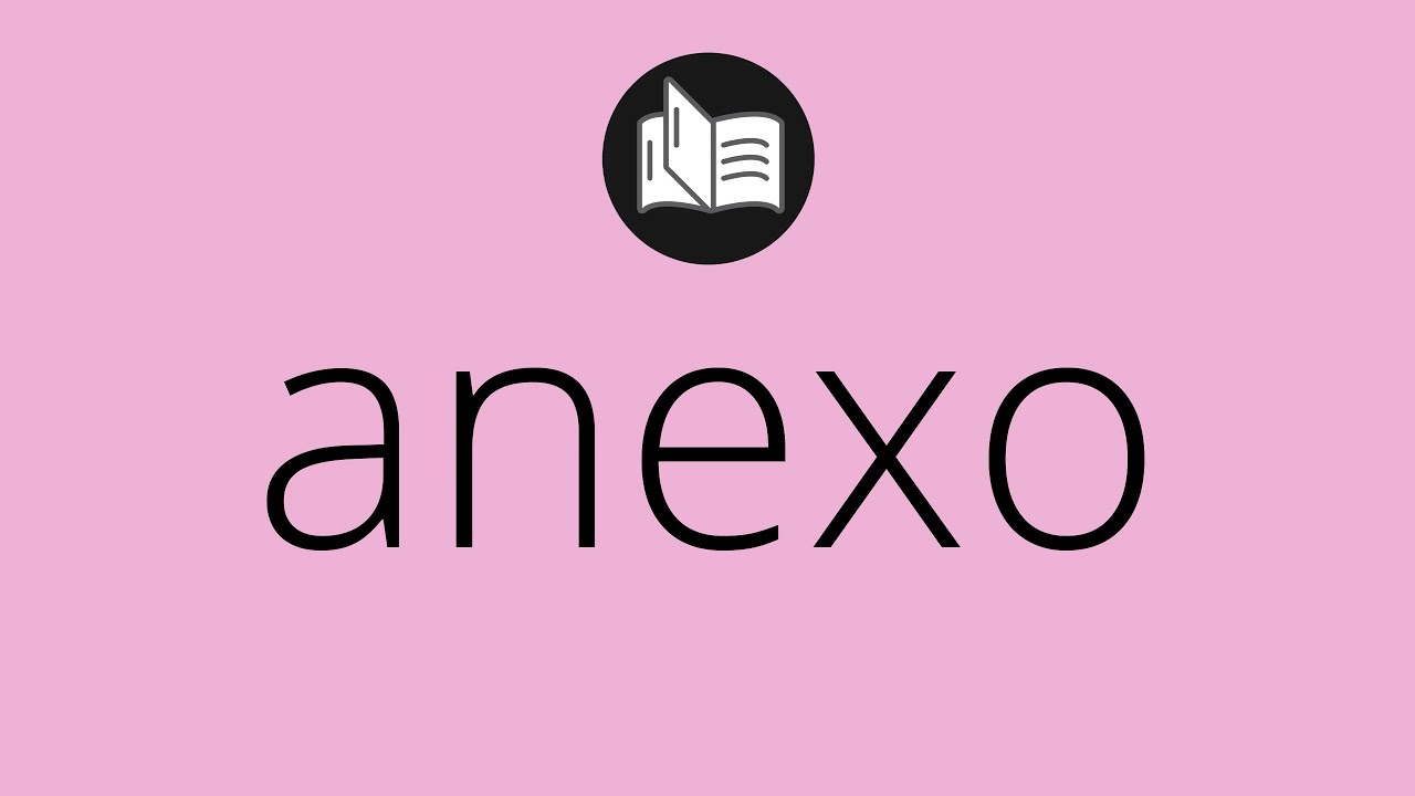 Qué significa anexo