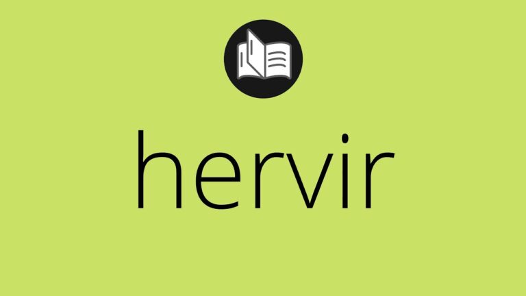 Qué significa hervor