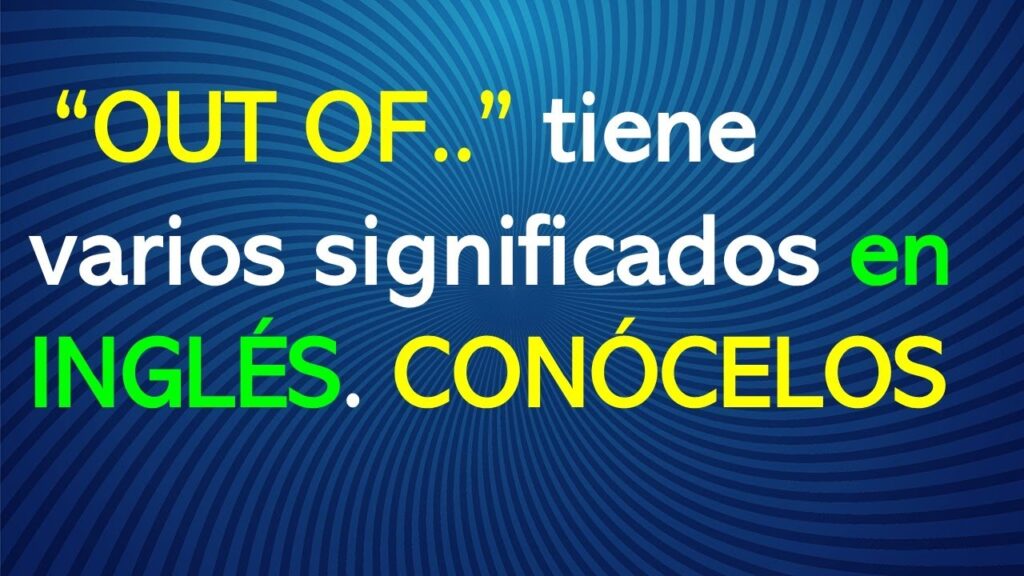 Qué Significa Out en Electricidad